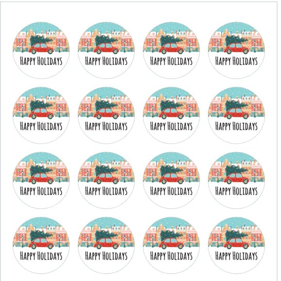 Office | Thank You Stickers Labels Christmas 6 Sticker | Poshmark